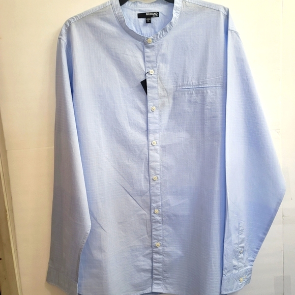 Murano | Shirts | Murano New Delhi Shirt Collection Lt Blue Slim Fit ...